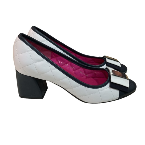 Ferca 81 | Shoes | New Ferca 2 Leather Quilted Heels Sz 39 | Poshmark